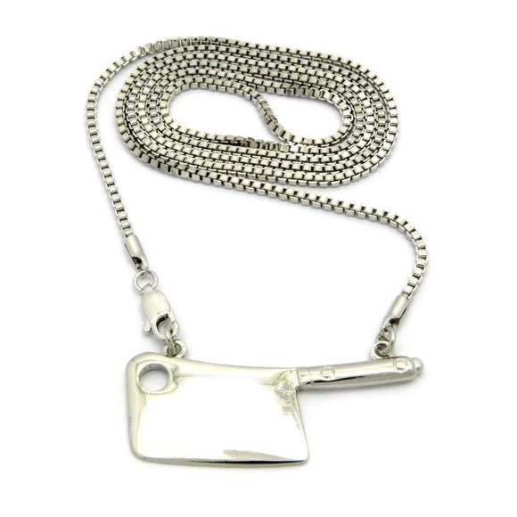 Jewelry | Hatchet Meat Clever Chef Copped Pendant Necklace | Poshmark